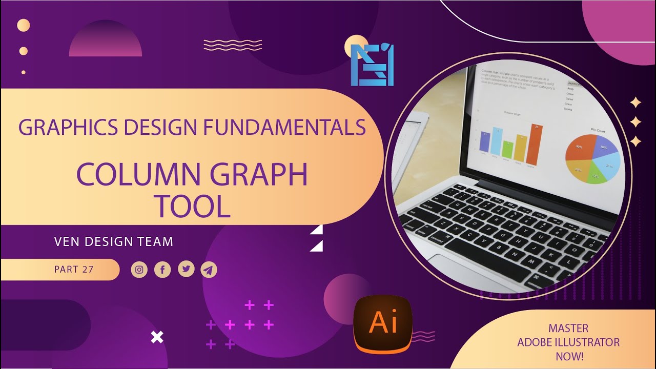 Adobe Illustrator for beginners Episode-27- Column Graph TOOL | አዶቤ ...