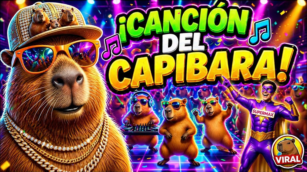 👉 ¡EL BAILE DEL CAPIBARA! 💃 - Canción Infantil SUPER DIVERTIDA - YouTube