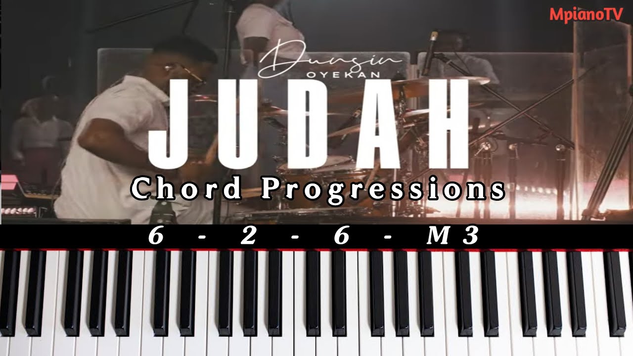Judah by Dunsin Oyekan for beginners!!! chord progressions - YouTube