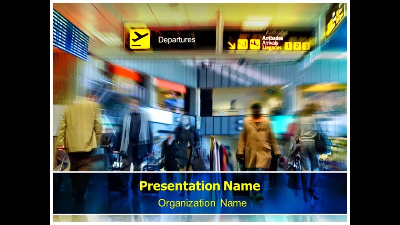 Airport Departure Arrival PPT PowerPoint Templates | thetemplatewizard ...