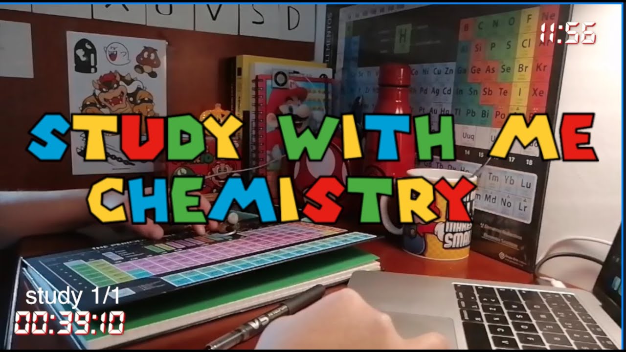 study with me | Super Mario | pomodoro 1h rain sound - YouTube