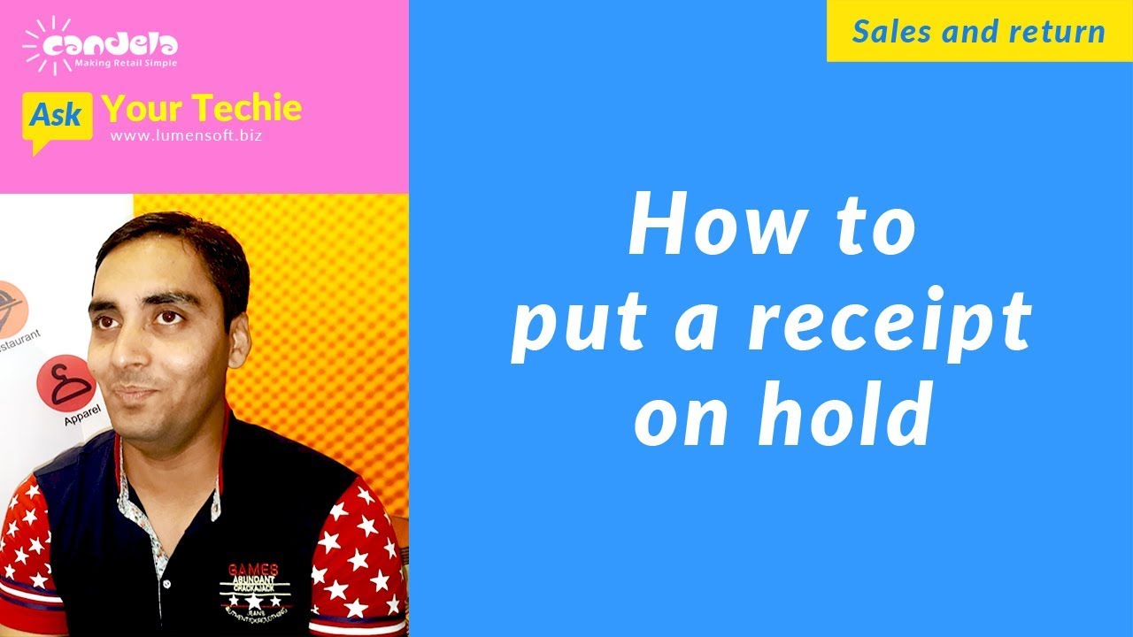 Retail POS: How to put a receipt on hold during sales - YouTube