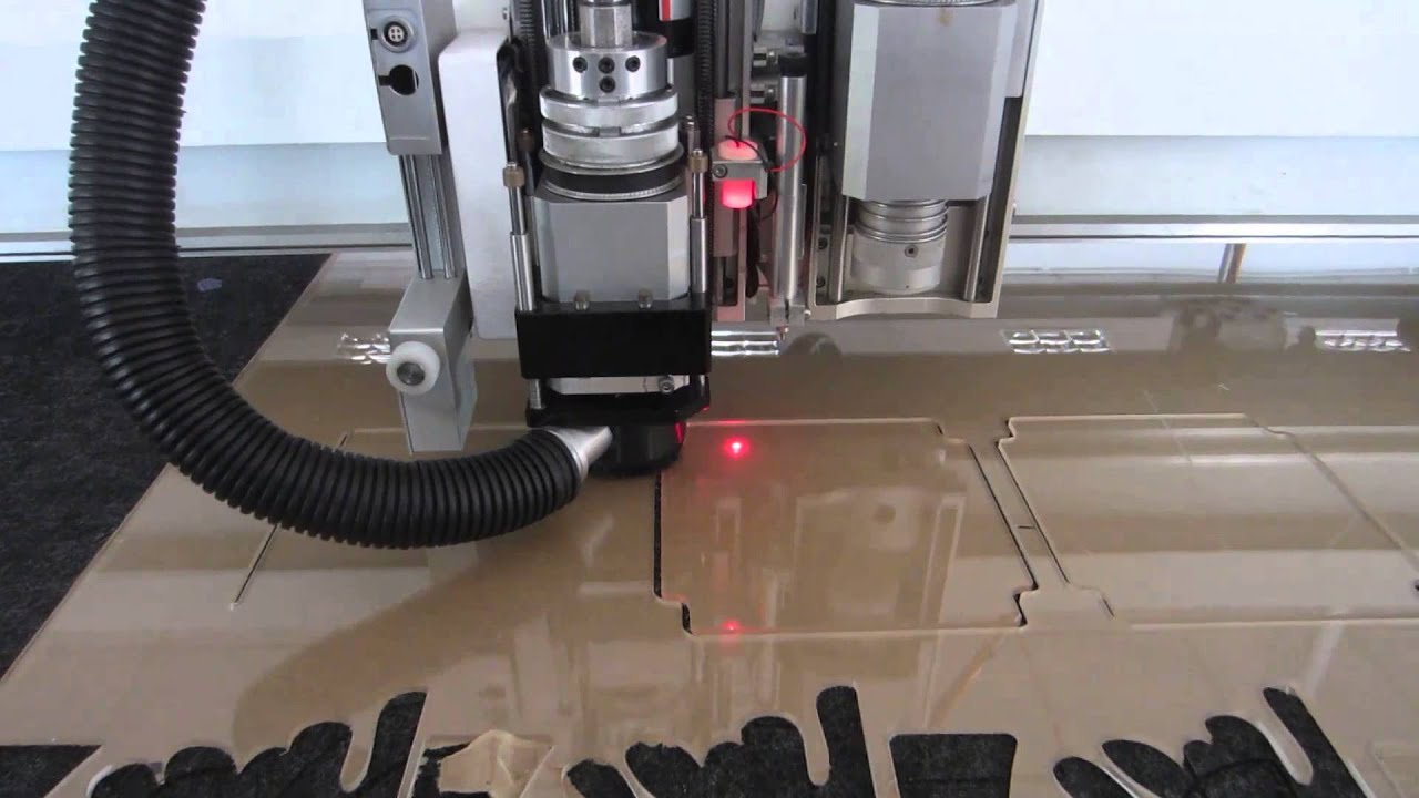 iEcho BK series acrylic cutting with CNC router - YouTube