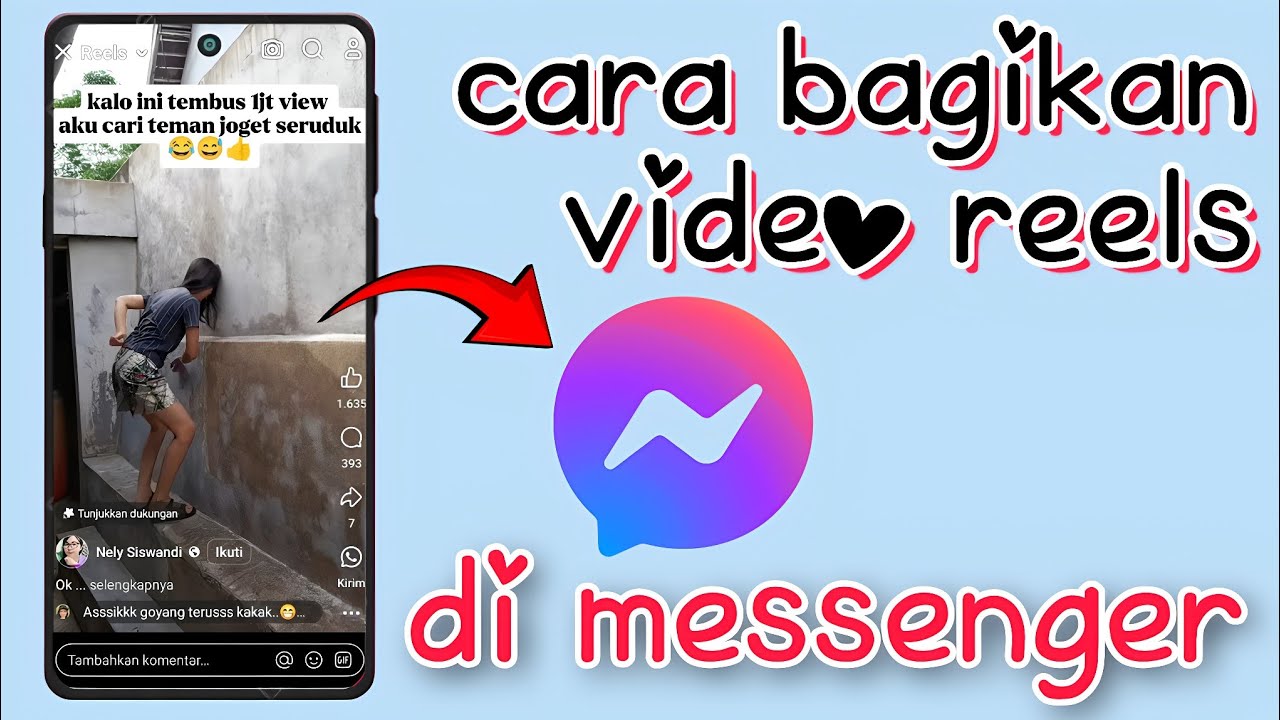 Cara bagikan video reels di messenger/how to share video reels on ...