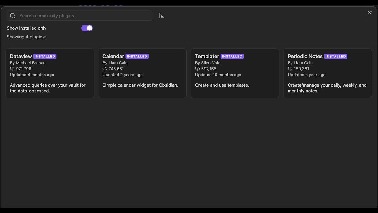 [Obsidian] Templates - Install plugins - YouTube
