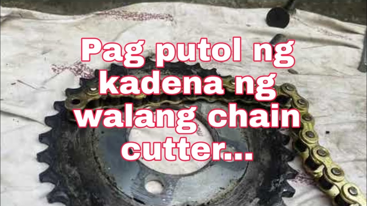 Paano putolin ang kadena kung walang chain cutter? - YouTube