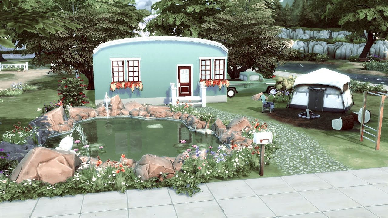 SIMS 4 | SPEED BUILD | CARAVAN (collab with LuckySimmer4Life) - YouTube