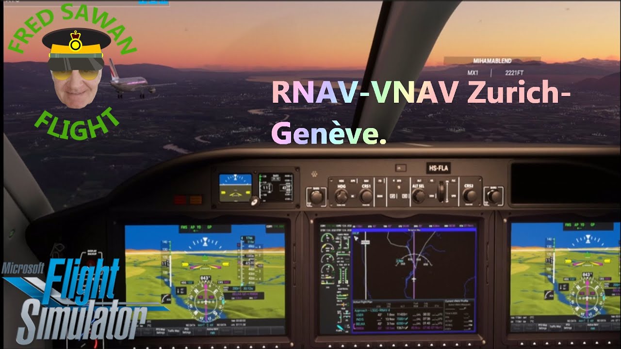 MSFS 2020 - RNAV-VNAV - TBM 930 - Zürich-Genève - YouTube