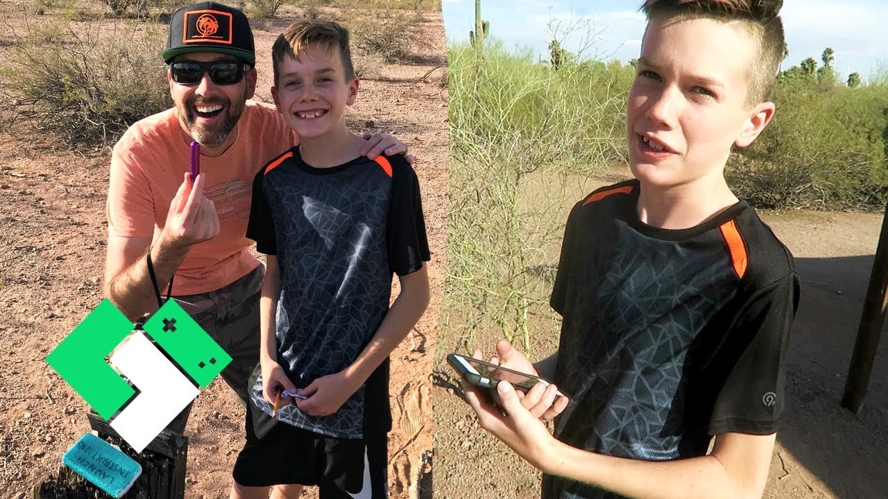 Bryce Found His First Geocache! First Geocaching Adventure | Clintus.tv ...