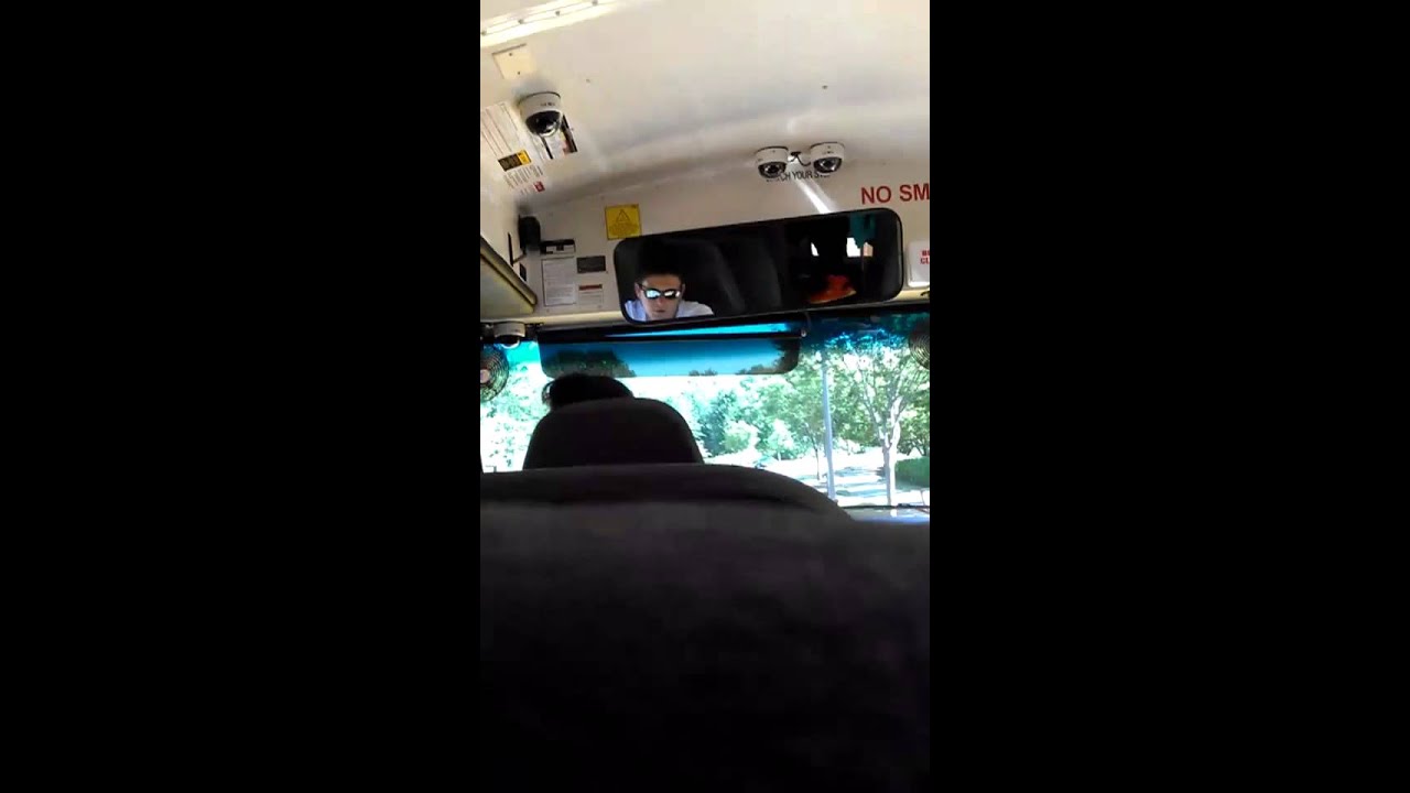Bus driver yells at kid - YouTube
