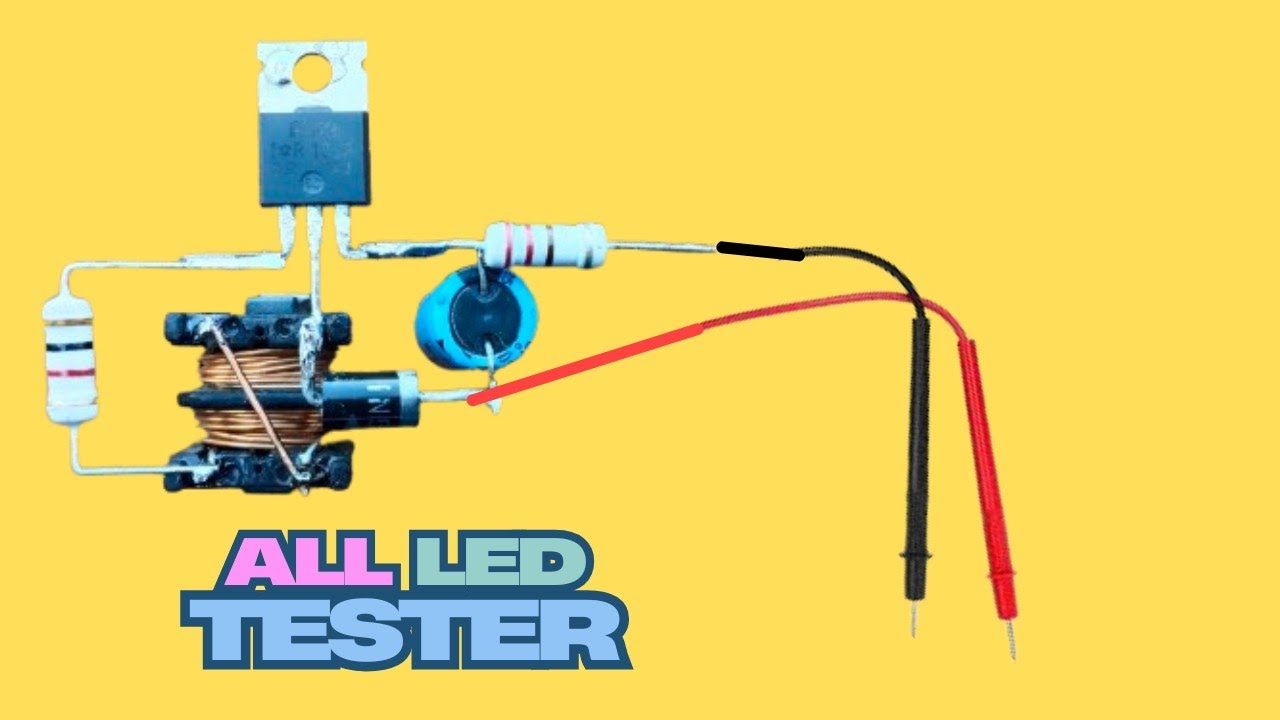 BUILD AN ALL LED TESTER WITH MOSFET IRF540 - YouTube