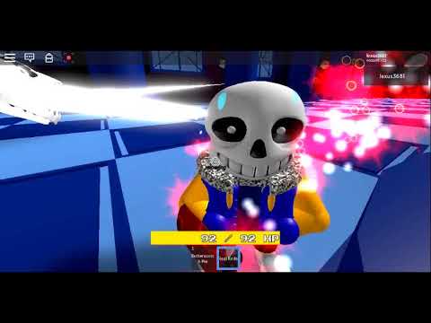 how to outer sans in Sans Multiversal Battles (sans teleport away ...