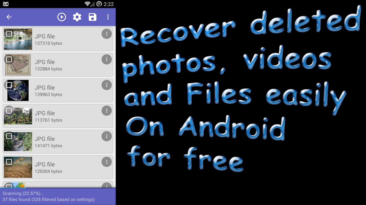 How to recover deleted photos, videos and files on android ...