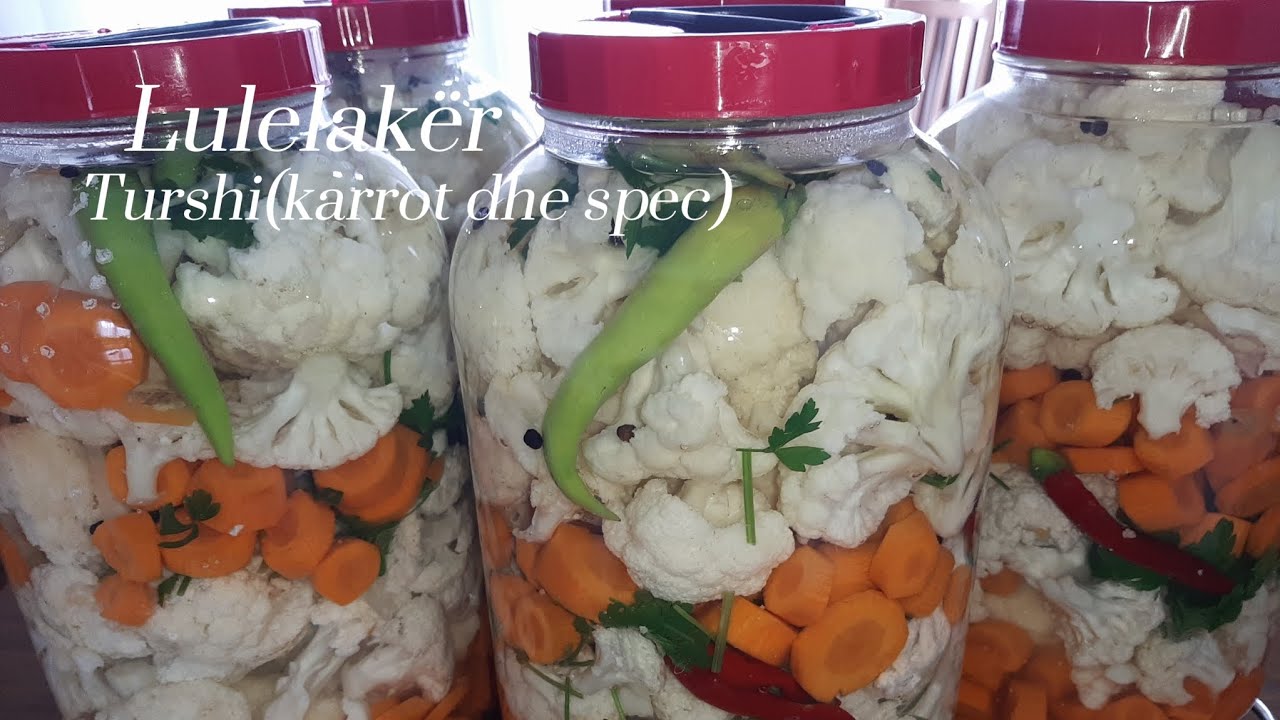 Lulelakër turshi me karrot dhe spec të djegst!💥 - YouTube