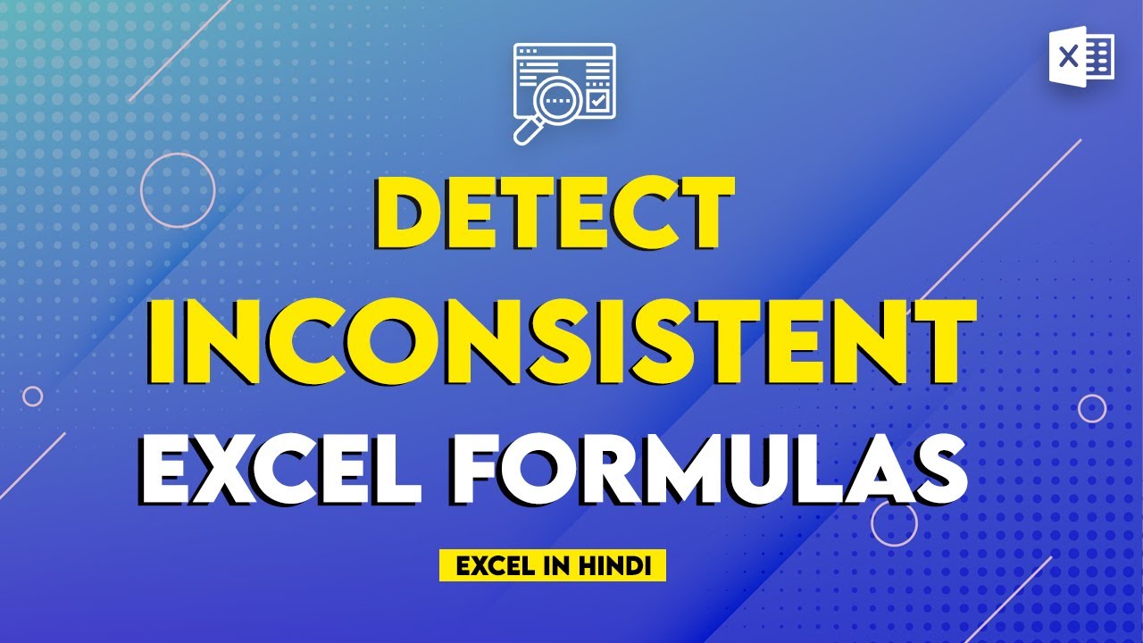 Detect Inconsistent Excel Formulas Excel In Hindi YouTube Detect Inconsistent Excel Formulas Excel In Hindi YouTube