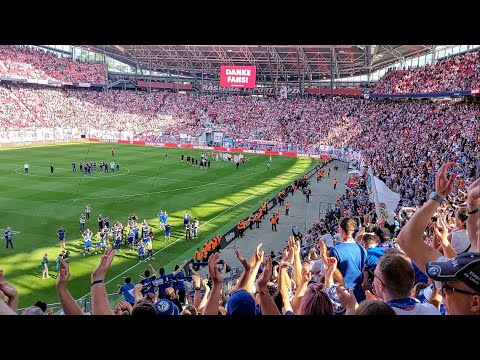 Wir kommen wieder💙🤍 Schalke Fans motivieren Manschaft nach Abstieg! | Leipzig - Schalke 4:2