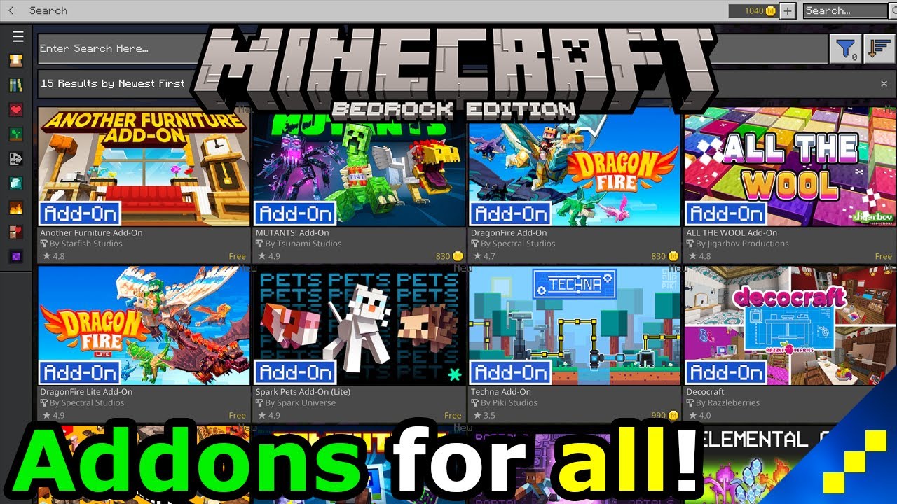 ADDONS for all platforms, including CONSOLES! - YouTube