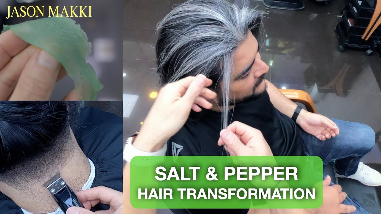 Haircut! Long Hair Transformation ️ Salt & Pepper Hair ★ Jason Makki ...