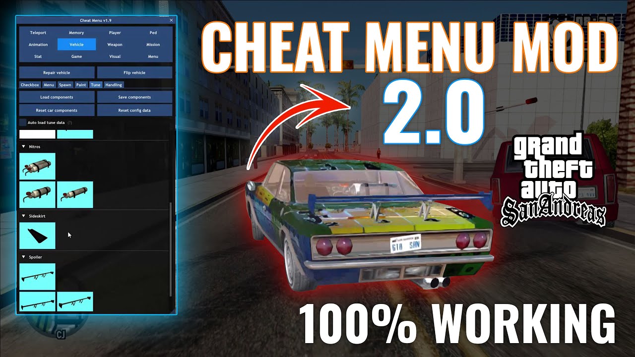 How To Install GTA San Andreas Cheat Menu 2.0 | With Best Cheats Codes ...