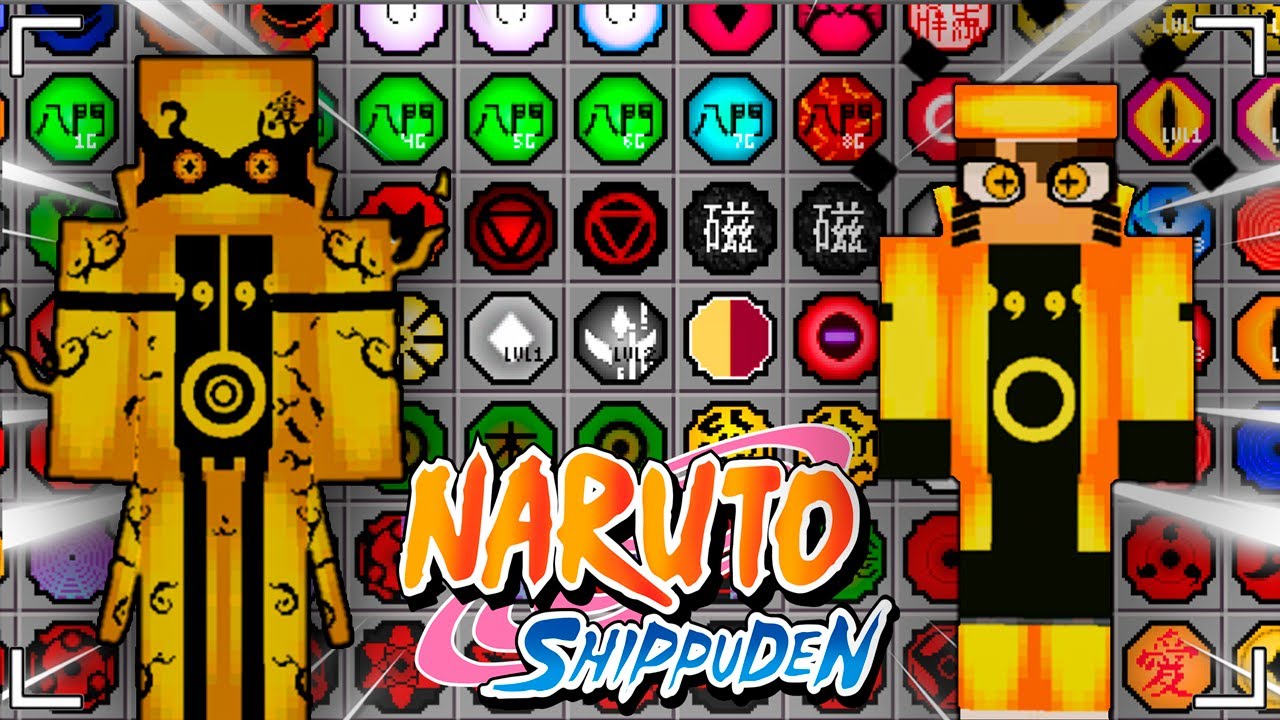 NOVA!!! ADDON/MOD DE NARUTO CUBE COM MAIS 150 MODOS DIFERENTES E ROUPAS ...