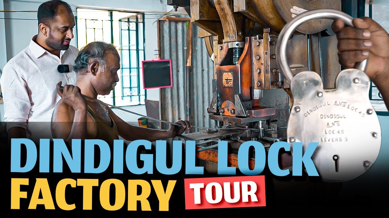 World Famous Handmade Dindigul Lock | Factory Tour | Malayalam - YouTube