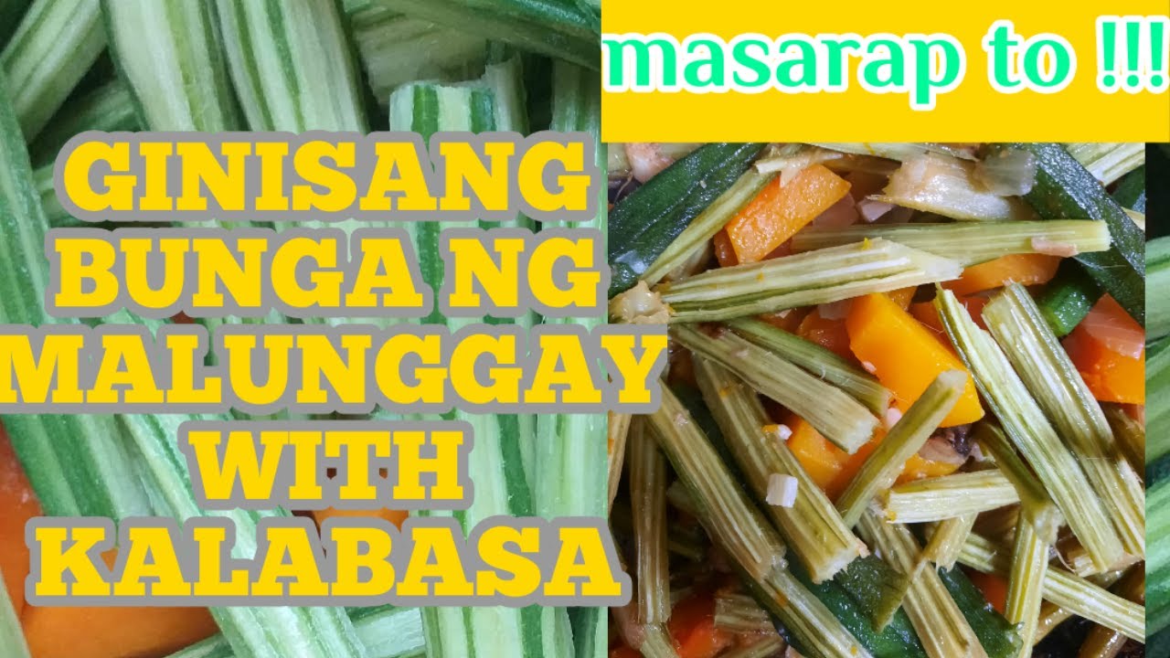 Ginisang Bunga ng Malunggay with Kalabasa - YouTube