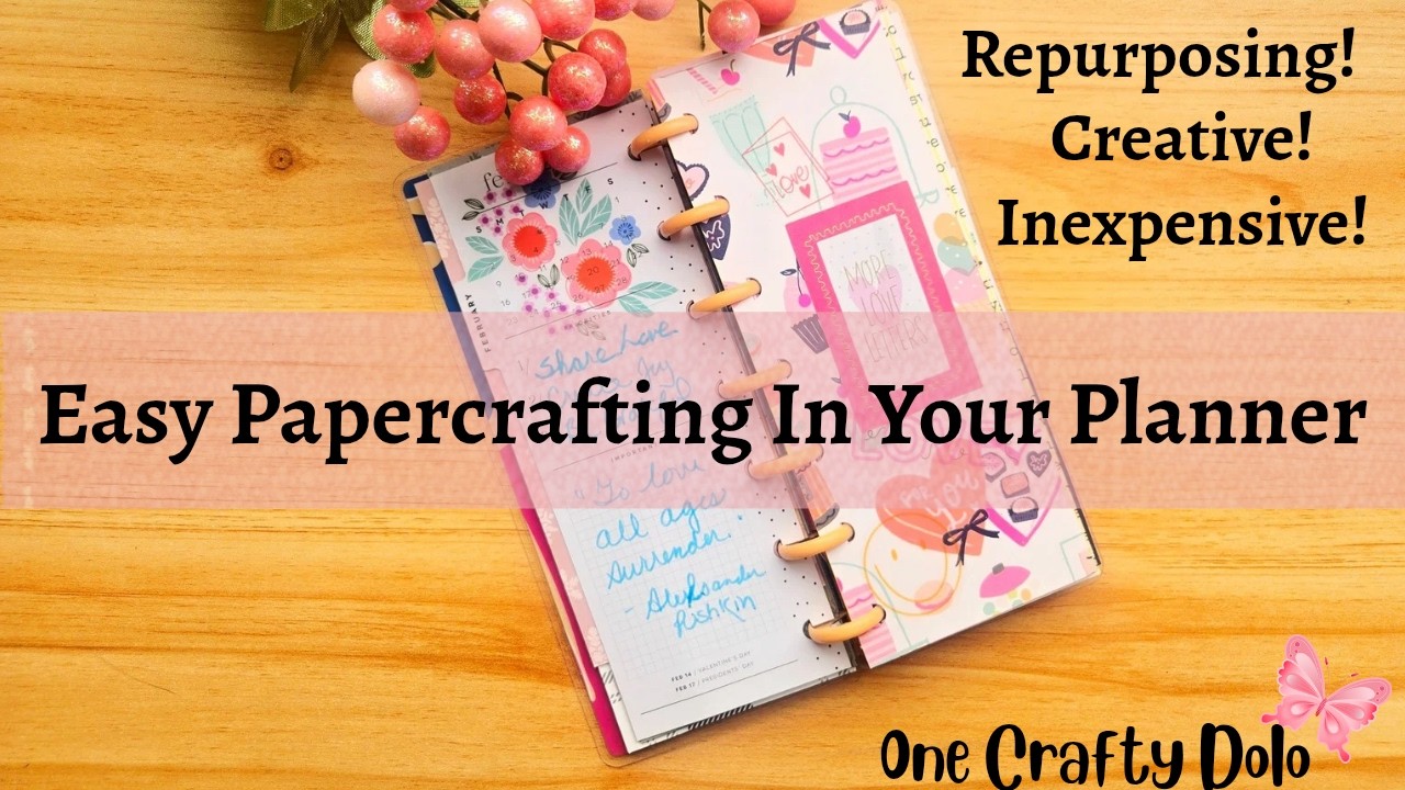 Easy Papercrafting In Your Planner - YouTube