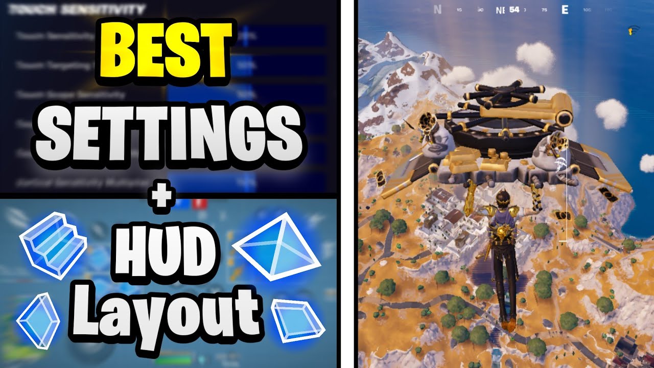 The BEST Fortnite Mobile... Settings + HUD (Gameplay) - YouTube