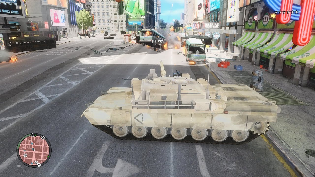GTA 4 - Abrams Tank Rampage #5 - YouTube