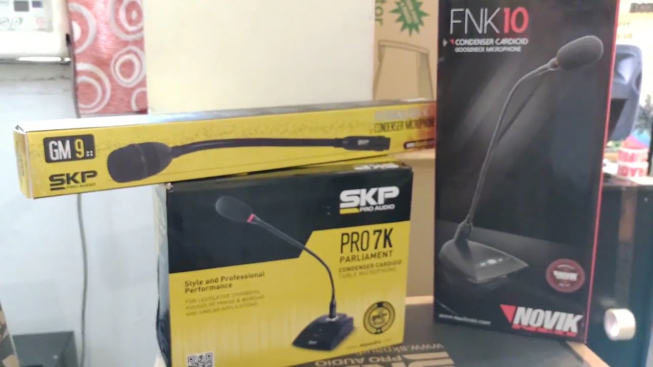 Micrófonos Cuello de Ganso SKP GM9, SKP Pro 7k, Novik FNK 10 ...