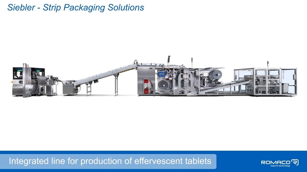 Effervescent Line - Strip packaging line Romaco Siebler HM 1E-600 ...