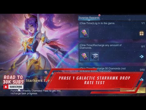 DROP RATE TEST!!! FANNY LEGEND SKIN GALATIC STARHAWK PREMIUM SUPPLY EVENT [PHASE 1] | MLBB