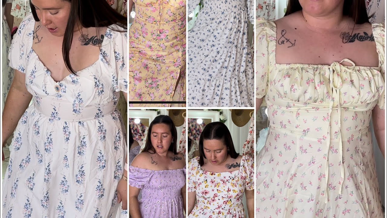 Princess core? Cottage core? | Shein Haul | 14 Dresses - YouTube