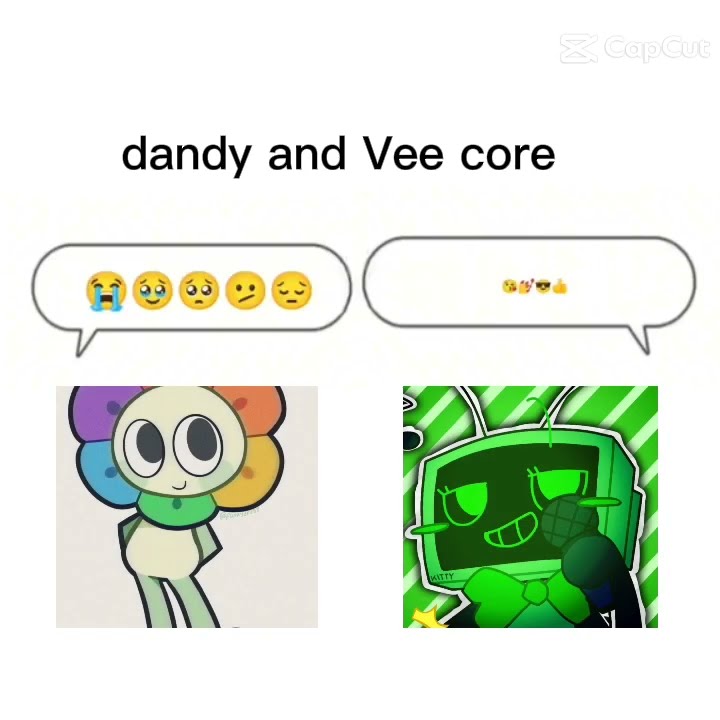 dandy and vee core #dandyworldroblox - YouTube