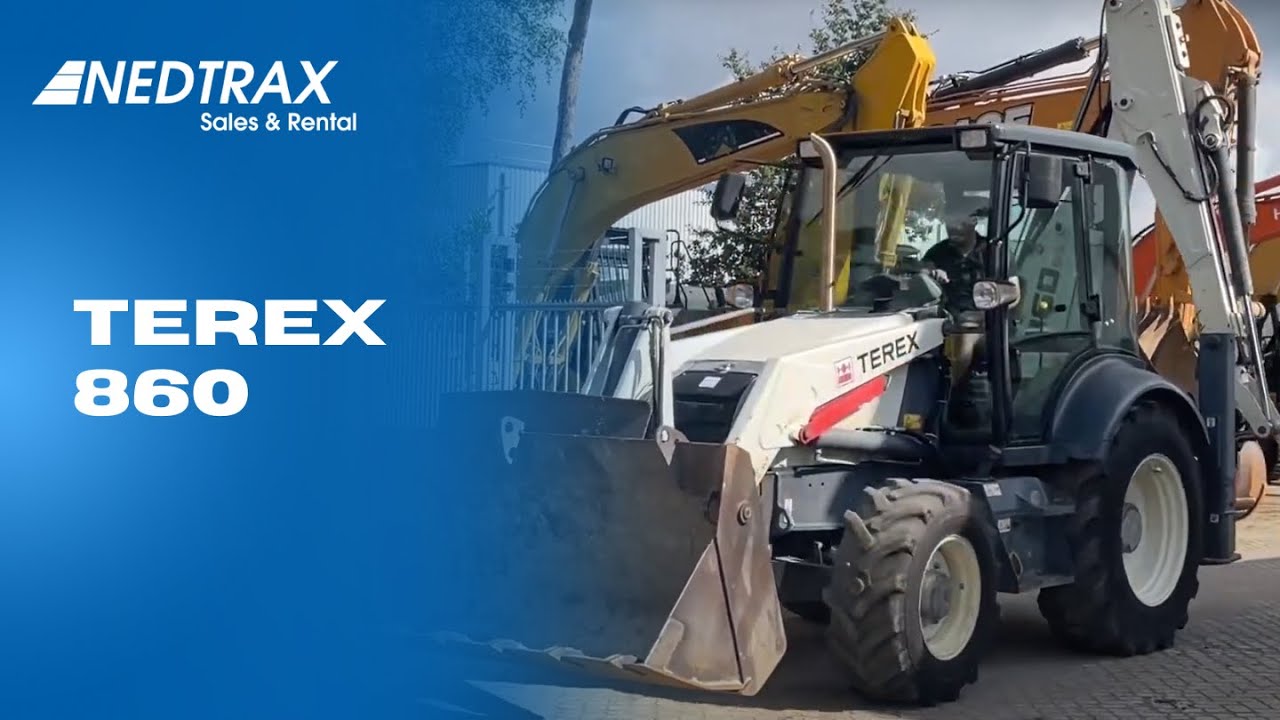 Terex 860 2009 CE: Versatile Backhoe Loader from NEDTRAX - YouTube