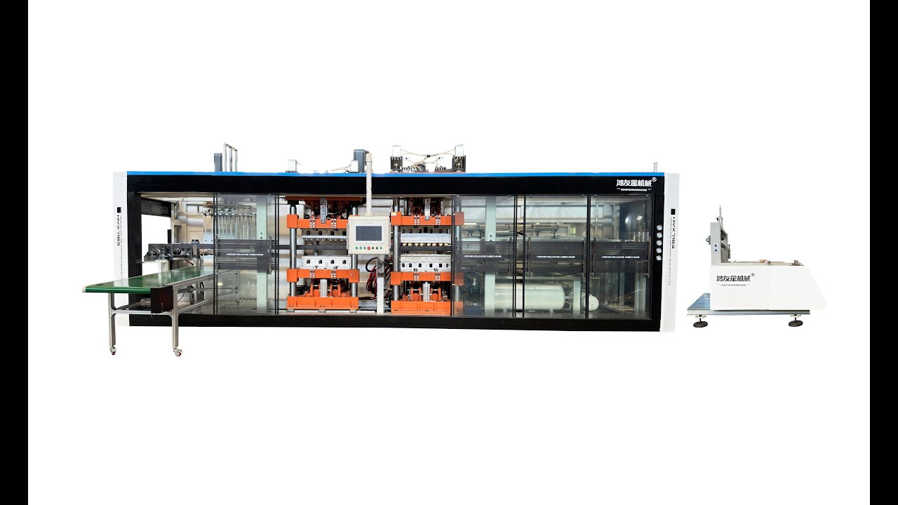 HYX-7185 Full Automatic 3 Stations Thermoforming Machine BECKHOFF PLC ...