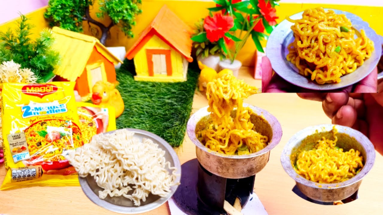 mini 2 minutes maggi | how to make maggi in 2 minutes | miniature cook ...