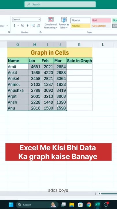 Excel Me Data Ka Graph Kaise Banaye 🤔|#shorts #youtubeshorts #computerknowledge - YouTube