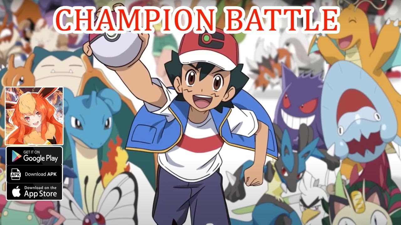 Champion Battle Gameplay - Pokemon RPG Android Game - YouTube