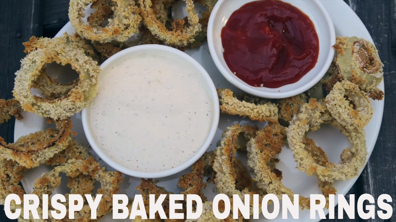 CRISPY BAKED ONION RINGS RECIPE | EASY VEGAN DELICIOUS - YouTube