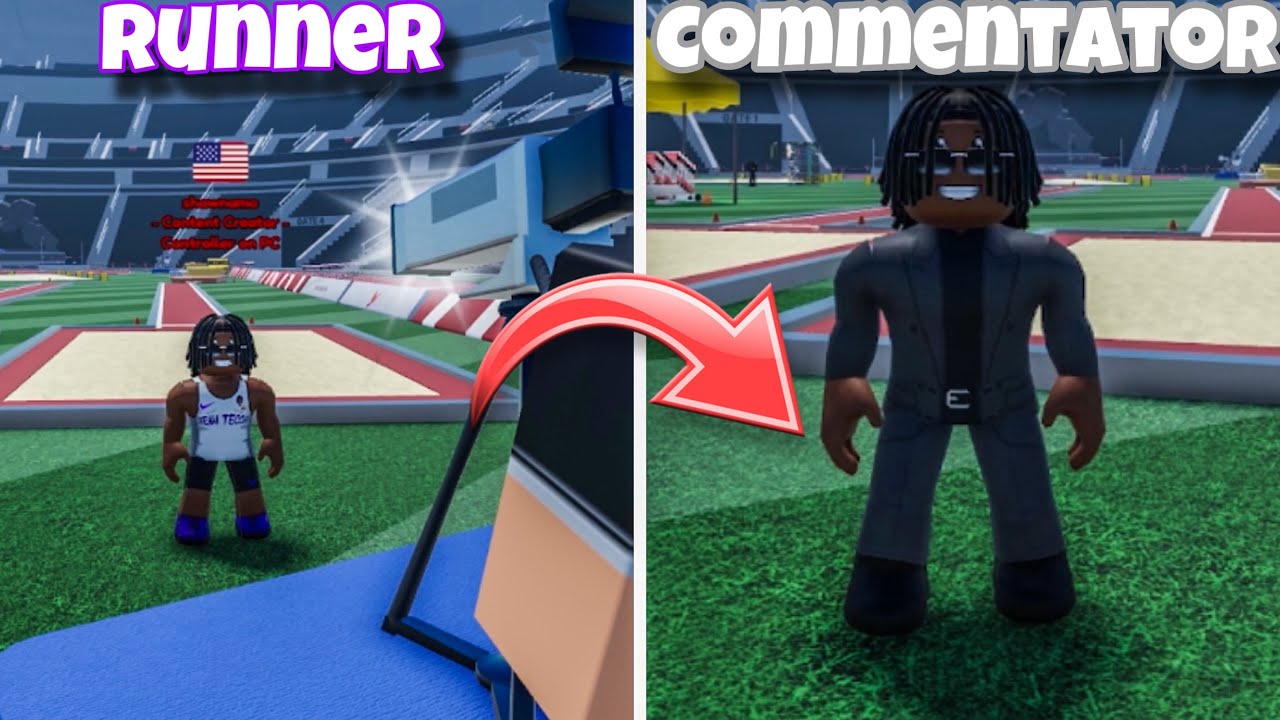 I Became The FIRST Runner/Commentator In Roblox Track and Field ...