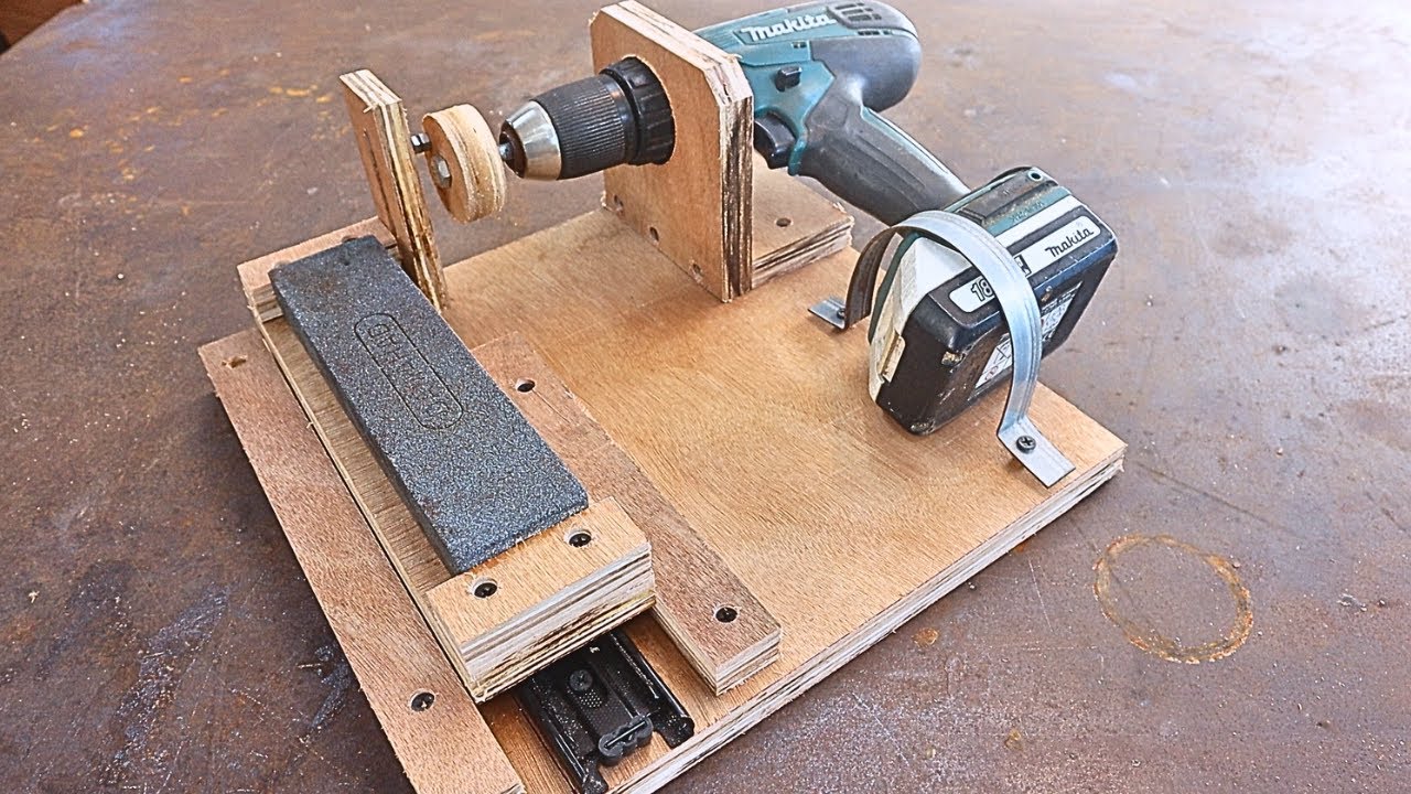 A great idea with a hand drill / Unique and effective homemade tool for ...