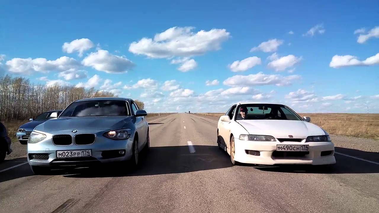 Honda Integra 1.8 type R 200hp vs BMW F20 118i 170hp#3 - YouTube