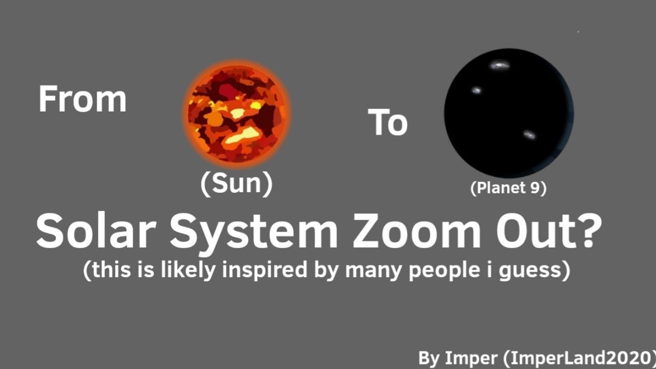 Solar System Zoom Out - From Sun to Planet 9 - YouTube