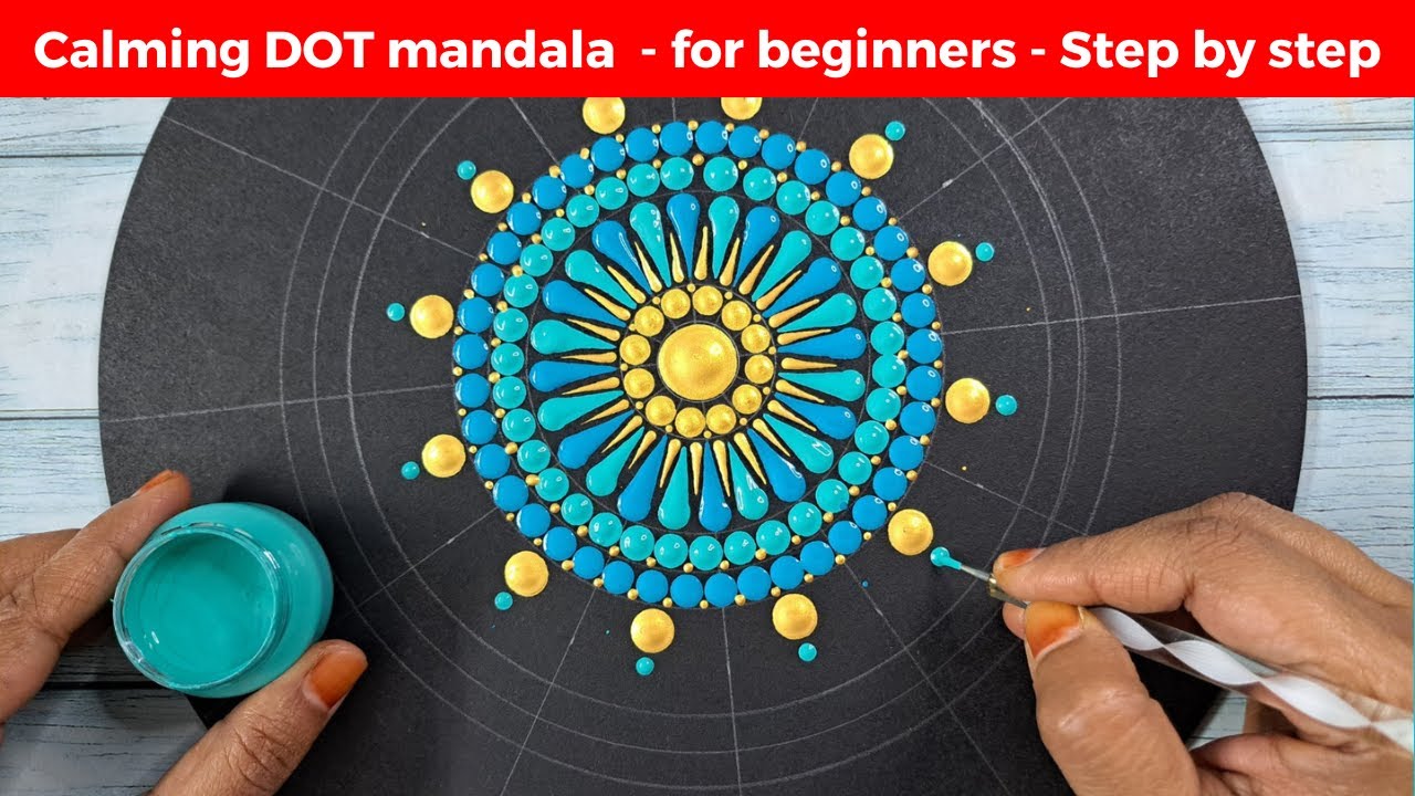 Dot Painting | Dot Art | Dot mandala for beginners | Mandala Art | 215 ...