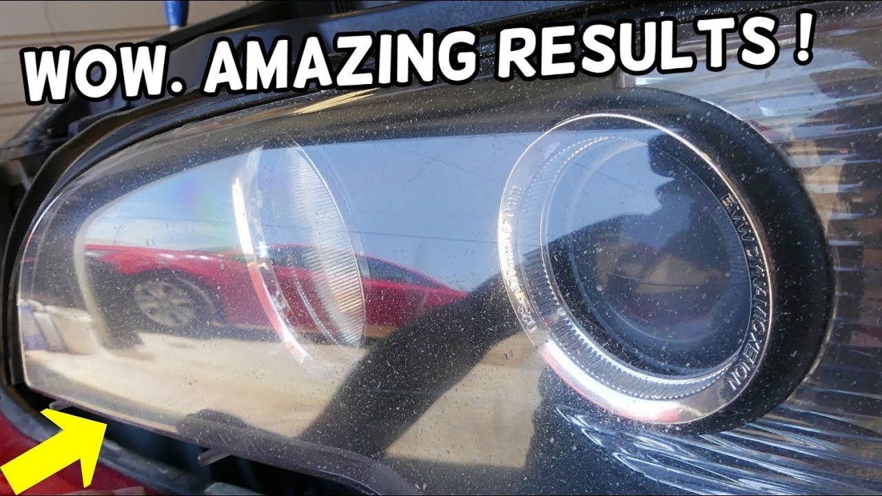 HOW TO FIX FADED, FOGGY, PITTED HEADLIGHT EASY - YouTube