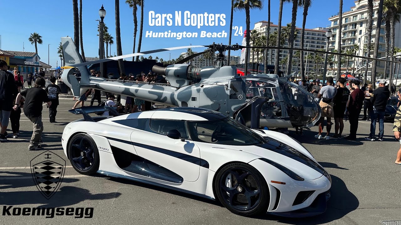 Cars 'N Copters Huntington Beach 2024 - YouTube