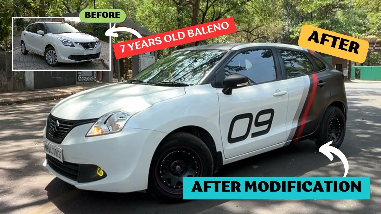 We modified this old Baleno into sporty looking Baleno / Baleno custom ...