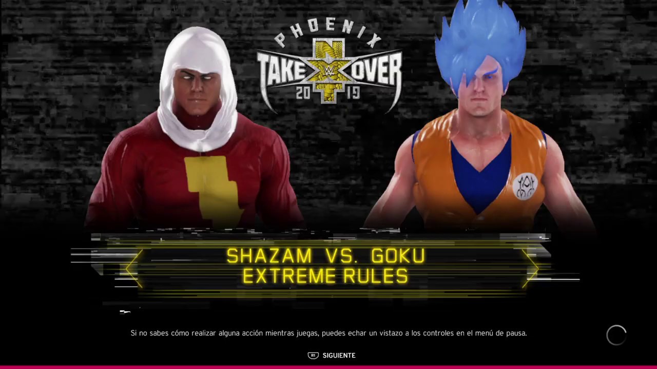 WWE 2K20 shazam vs. goku - YouTube