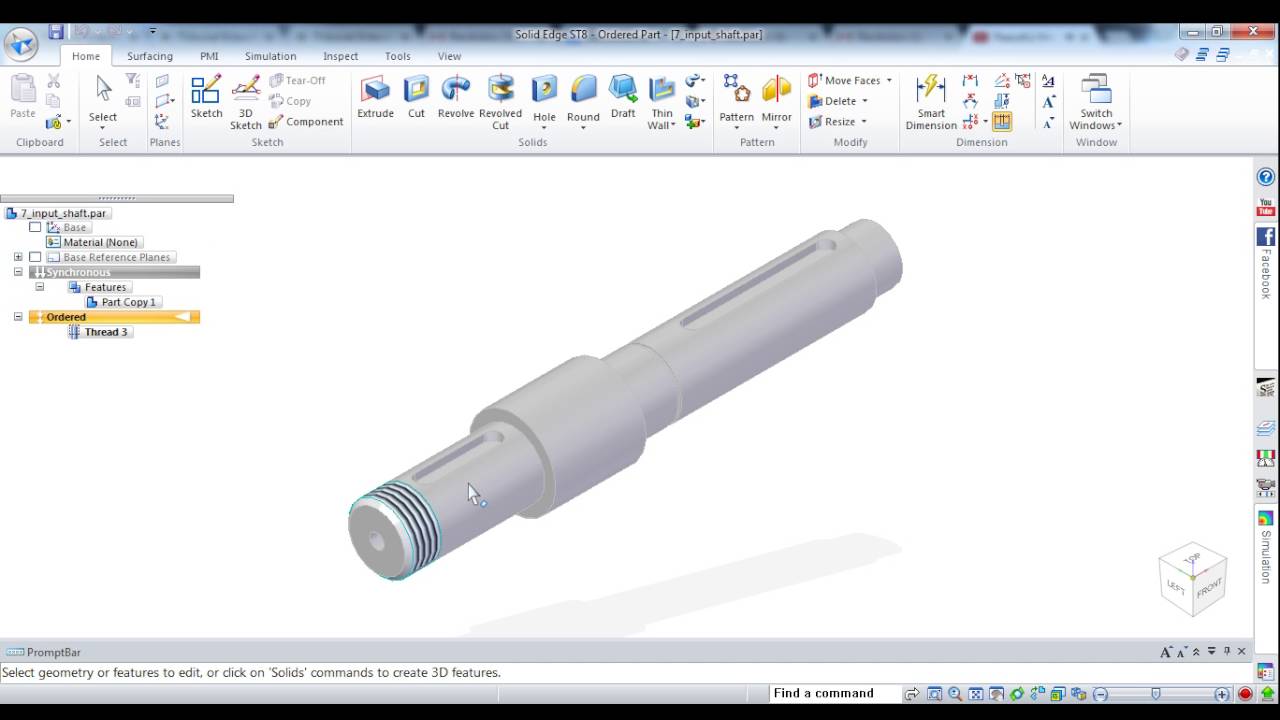 Como hacer la rosca M30 en el Arbol - YouTube